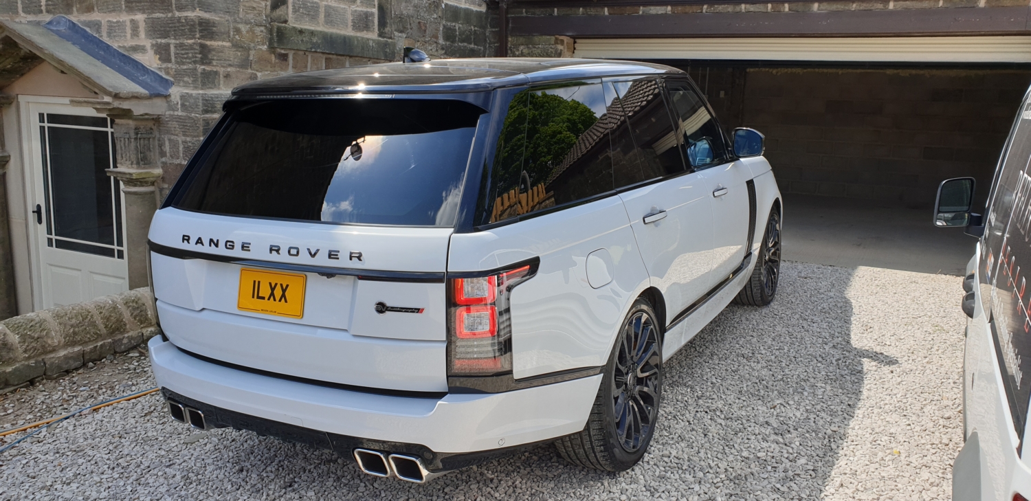 Range Rover SV Autobiography. Full paint correction and ceramic coating.